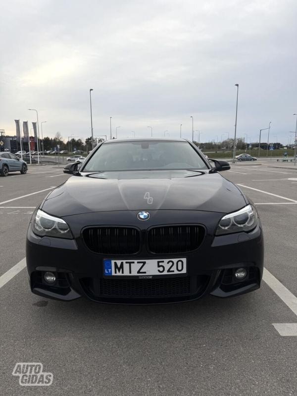 Black BMW 520 2014 in Vilnius, with an engine capacity of 2.00 L and mileage of 312 thousand km for 10800 €, photo 1 on AUTOMOTO.COM.LV