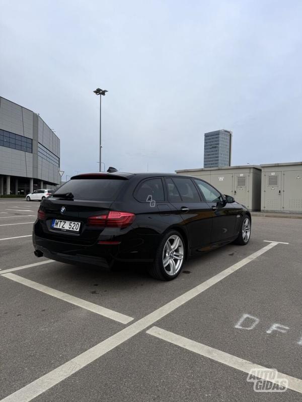 Black BMW 520 2014 in Vilnius, with an engine capacity of 2.00 L and mileage of 312 thousand km for 10800 €, photo 3 on AUTOMOTO.COM.LV