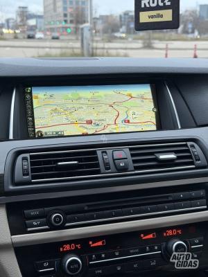 Black BMW 520 2014 in Vilnius, with an engine capacity of 2.00 L and mileage of 217 thousand km for 12936 €, photo 13 on AUTOMOTO.COM.LV