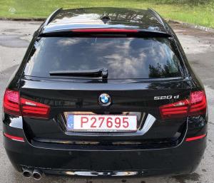 Black BMW 520 2014 in Druskininkai, with an engine capacity of 2.00 L and mileage of 271 thousand km for 9700 €, photo 7 on AUTOMOTO.COM.LV