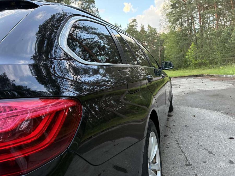 Black BMW 520 2014 in Druskininkai, with an engine capacity of 2.00 L and mileage of 271 thousand km for 9700 €, photo 10 on AUTOMOTO.COM.LV