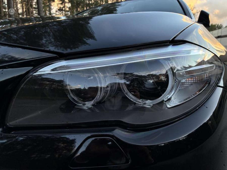 Black BMW 520 2014 in Druskininkai, with an engine capacity of 2.00 L and mileage of 271 thousand km for 9700 €, photo 12 on AUTOMOTO.COM.LV