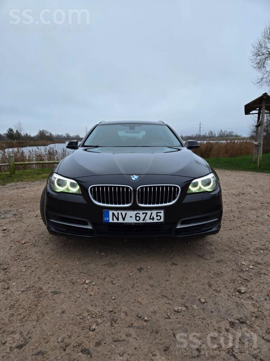 Black BMW 520 2014 in Jurmala, with an engine capacity of 2.00 L and mileage of 207 thousand km for 8100 €, photo 6 on AUTOMOTO.COM.LV
