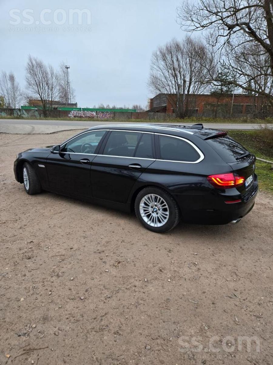 Black BMW 520 2014 in Jurmala, with an engine capacity of 2.00 L and mileage of 207 thousand km for 8100 €, photo 8 on AUTOMOTO.COM.LV
