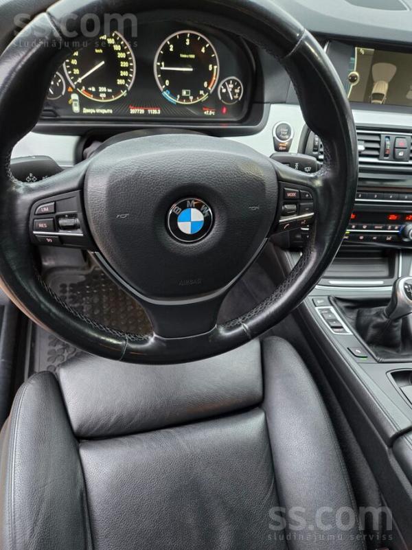 Melns BMW 520 2014 Jūrmala, ar dzinēja tilpumu 2.00 L un nobraukumu 207 tūkst. km par 8100 €, foto 9 vietnē AUTOMOTO.COM.LV