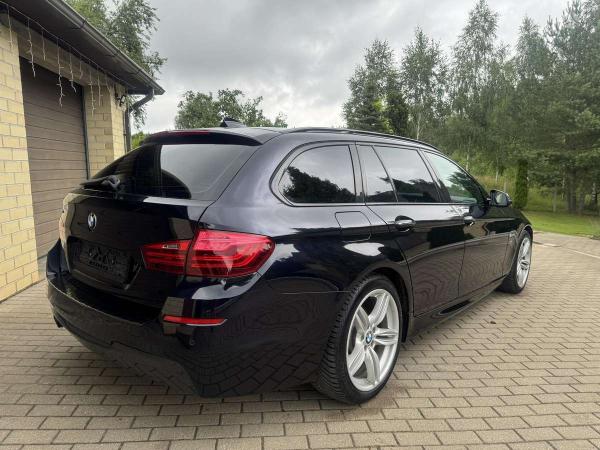 Black BMW 520 2014 in Trakai, with an engine capacity of 2.00 L and mileage of 269 thousand km for 12900 €, photo 5 on AUTOMOTO.COM.LV