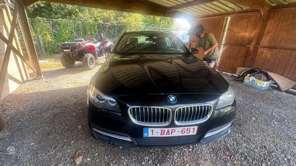 Black BMW 520 2014 in Kaunas, with an engine capacity of 2.00 L and mileage of 360 thousand km for 4600 €, photo 1 on AUTOMOTO.COM.LV