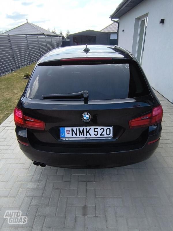 Black BMW 520 2014 in Vilnius, with an engine capacity of 2.00 L and mileage of 314 thousand km for 9800 €, photo 6 on AUTOMOTO.COM.LV