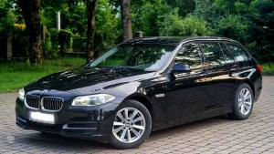Black BMW 520 2014 in Vilnius, with an engine capacity of 2.00 L and mileage of 360 thousand km for 9200 €, photo 3 on AUTOMOTO.COM.LV