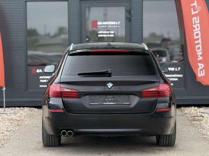 Black BMW 520 2014 in Vilnius, with an engine capacity of 2.00 L and mileage of 368 thousand km for 8300 €, photo 7 on AUTOMOTO.COM.LV