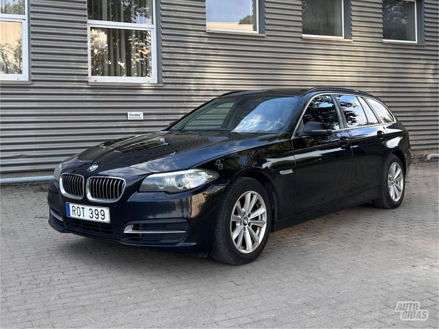 Black BMW 520 2014 in Vilnius, with an engine capacity of 2.00 L and mileage of 266 thousand km for 8200 €, photo 9 on AUTOMOTO.COM.LV