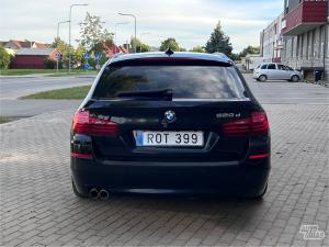 Black BMW 520 2014 in Vilnius, with an engine capacity of 2.00 L and mileage of 266 thousand km for 8200 €, photo 12 on AUTOMOTO.COM.LV