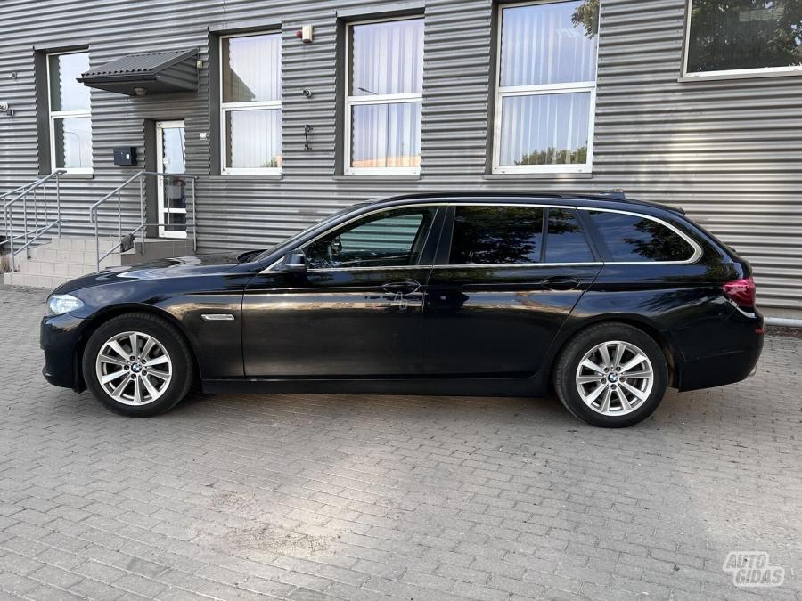 Black BMW 520 2014 in Vilnius, with an engine capacity of 2.00 L and mileage of 266 thousand km for 8200 €, photo 16 on AUTOMOTO.COM.LV
