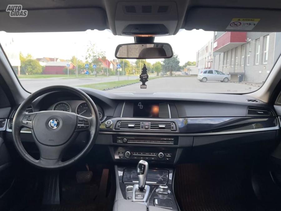 Black BMW 520 2014 in Vilnius, with an engine capacity of 2.00 L and mileage of 266 thousand km for 8200 €, photo 21 on AUTOMOTO.COM.LV