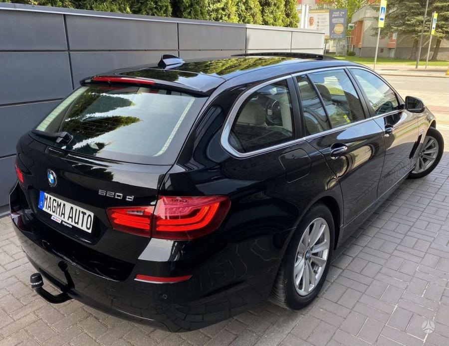 Melns BMW 520 2014 Marijampole, ar dzinēja tilpumu 2.00 L un nobraukumu 248 tūkst. km par 9950 €, foto 17 vietnē AUTOMOTO.COM.LV