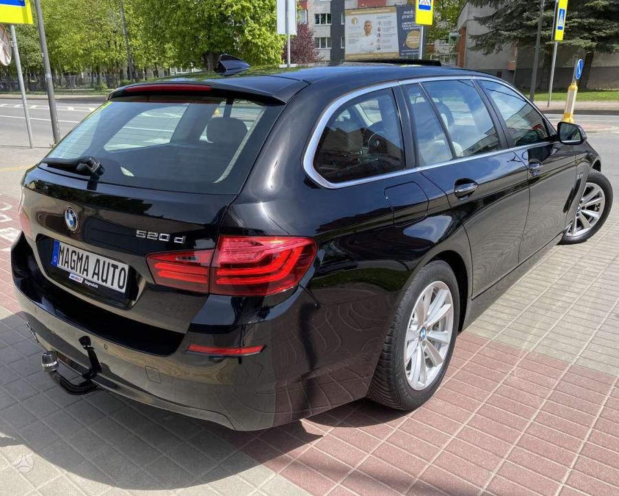 Melns BMW 520 2014 Marijampole, ar dzinēja tilpumu 2.00 L un nobraukumu 248 tūkst. km par 9950 €, foto 18 vietnē AUTOMOTO.COM.LV