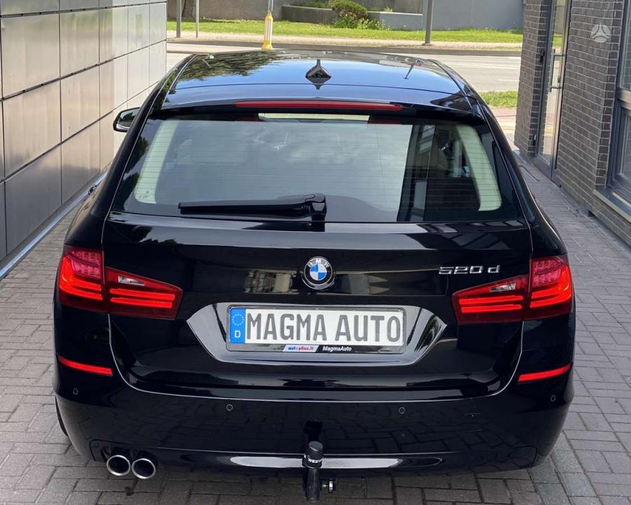 Melns BMW 520 2014 Marijampole, ar dzinēja tilpumu 2.00 L un nobraukumu 248 tūkst. km par 9950 €, foto 19 vietnē AUTOMOTO.COM.LV