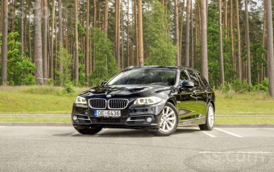 Black BMW 520 2014 in Riga, with an engine capacity of 2.00 L and mileage of 280 thousand km for 10190 €, photo 1 on AUTOMOTO.COM.LV