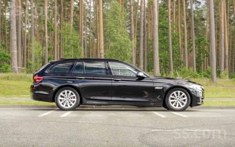 Black BMW 520 2014 in Riga, with an engine capacity of 2.00 L and mileage of 280 thousand km for 10190 €, photo 9 on AUTOMOTO.COM.LV