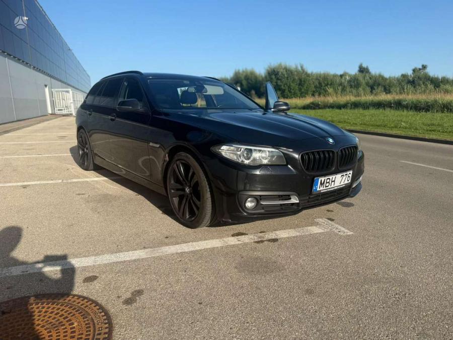 Melns BMW 520 2014 Panevēža, ar dzinēja tilpumu 2.00 L un nobraukumu 338 tūkst. km par 11700 €, foto 3 vietnē AUTOMOTO.COM.LV