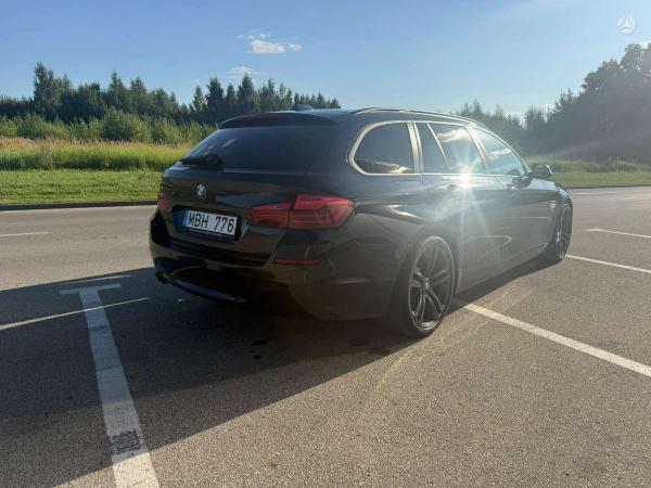 Black BMW 520 2014 in Panevezys, with an engine capacity of 2.00 L and mileage of 338 thousand km for 11700 €, photo 9 on AUTOMOTO.COM.LV