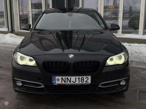 Black BMW 520 2014 in Vilnius, with an engine capacity of 2.00 L and mileage of 276 thousand km for 6900 €, photo 3 on AUTOMOTO.COM.LV