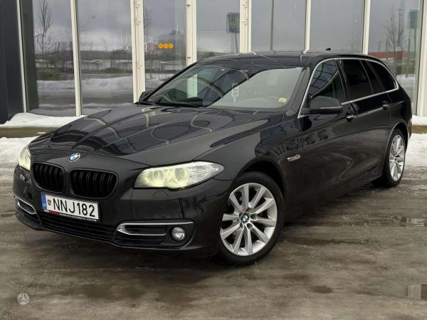 Black BMW 520 2014 in Vilnius, with an engine capacity of 2.00 L and mileage of 276 thousand km for 6900 €, photo 4 on AUTOMOTO.COM.LV