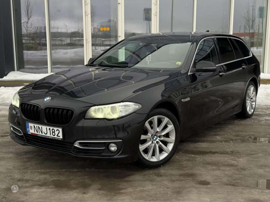 Black BMW 520 2014 in Vilnius, with an engine capacity of 2.00 L and mileage of 276 thousand km for 6900 €, photo 4 on AUTOMOTO.COM.LV