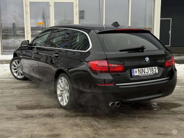 Black BMW 520 2014 in Vilnius, with an engine capacity of 2.00 L and mileage of 276 thousand km for 6900 €, photo 5 on AUTOMOTO.COM.LV