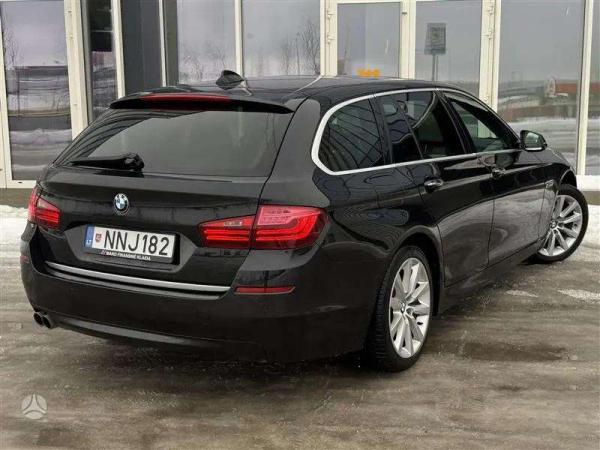 Black BMW 520 2014 in Vilnius, with an engine capacity of 2.00 L and mileage of 276 thousand km for 6900 €, photo 7 on AUTOMOTO.COM.LV
