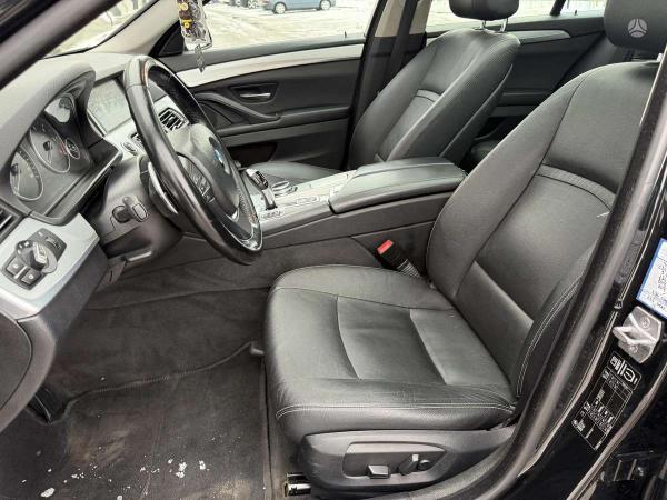 Black BMW 520 2014 in Vilnius, with an engine capacity of 2.00 L and mileage of 276 thousand km for 6900 €, photo 9 on AUTOMOTO.COM.LV