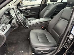 Black BMW 520 2014 in Vilnius, with an engine capacity of 2.00 L and mileage of 276 thousand km for 6900 €, photo 9 on AUTOMOTO.COM.LV