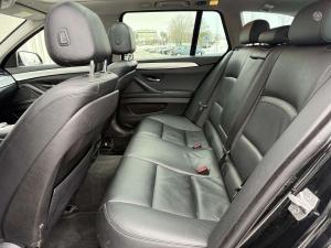 Black BMW 520 2014 in Vilnius, with an engine capacity of 2.00 L and mileage of 276 thousand km for 6900 €, photo 10 on AUTOMOTO.COM.LV
