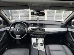 Black BMW 520 2014 in Vilnius, with an engine capacity of 2.00 L and mileage of 276 thousand km for 6900 €, photo 12 on AUTOMOTO.COM.LV