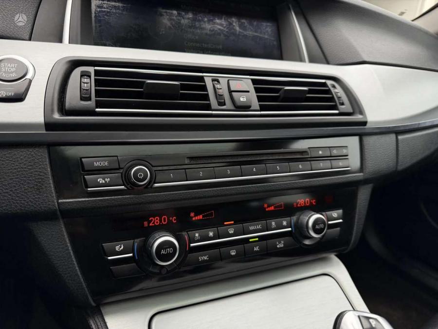 Black BMW 520 2014 in Vilnius, with an engine capacity of 2.00 L and mileage of 276 thousand km for 6900 €, photo 17 on AUTOMOTO.COM.LV