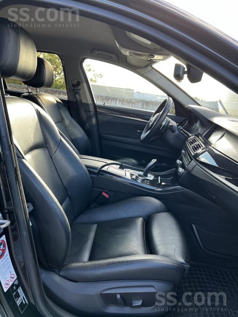 Melns BMW 520 2014 Rīga, ar dzinēja tilpumu 2.00 L un nobraukumu 280 tūkst. km par 9995 €, foto 9 vietnē AUTOMOTO.COM.LV