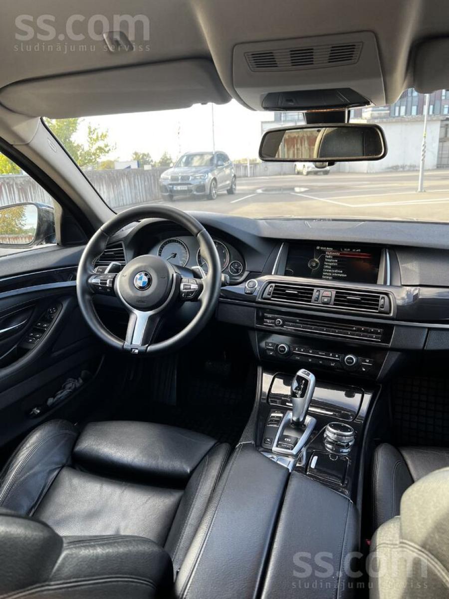 Melns BMW 520 2014 Rīga, ar dzinēja tilpumu 2.00 L un nobraukumu 280 tūkst. km par 9995 €, foto 12 vietnē AUTOMOTO.COM.LV