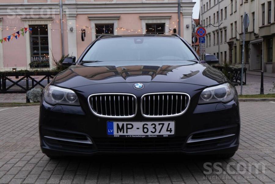 Black BMW 520 2015 in Riga, with an engine capacity of 2.00 L and mileage of 285 thousand km for 10500 €, photo 2 on AUTOMOTO.COM.LV
