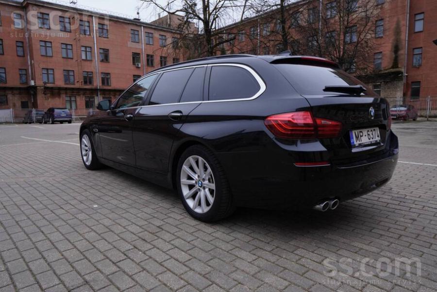 Black BMW 520 2015 in Riga, with an engine capacity of 2.00 L and mileage of 285 thousand km for 10500 €, photo 6 on AUTOMOTO.COM.LV