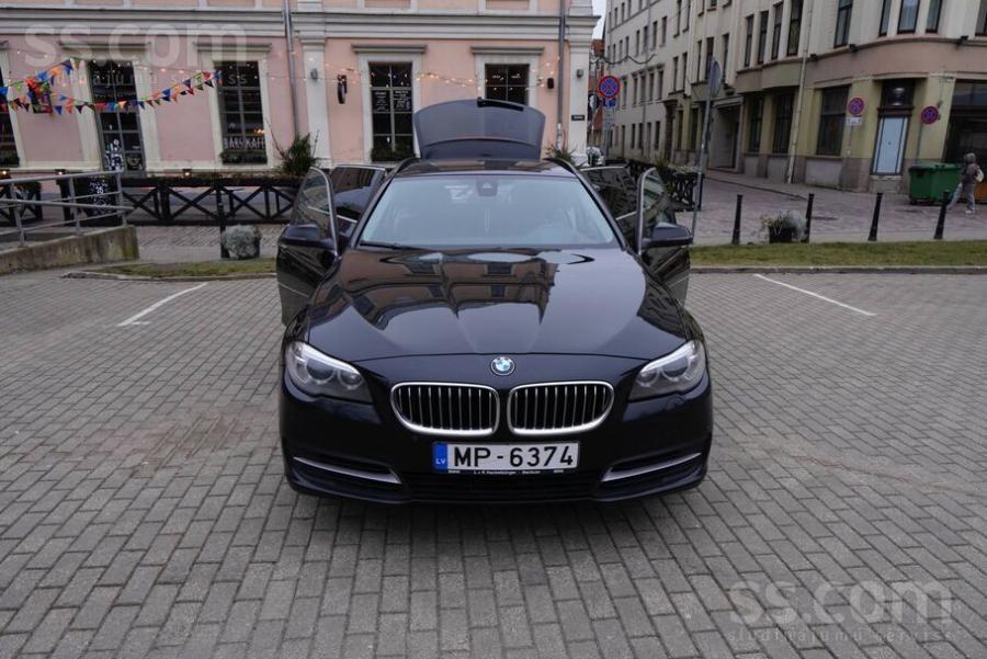 Black BMW 520 2015 in Riga, with an engine capacity of 2.00 L and mileage of 285 thousand km for 10500 €, photo 9 on AUTOMOTO.COM.LV