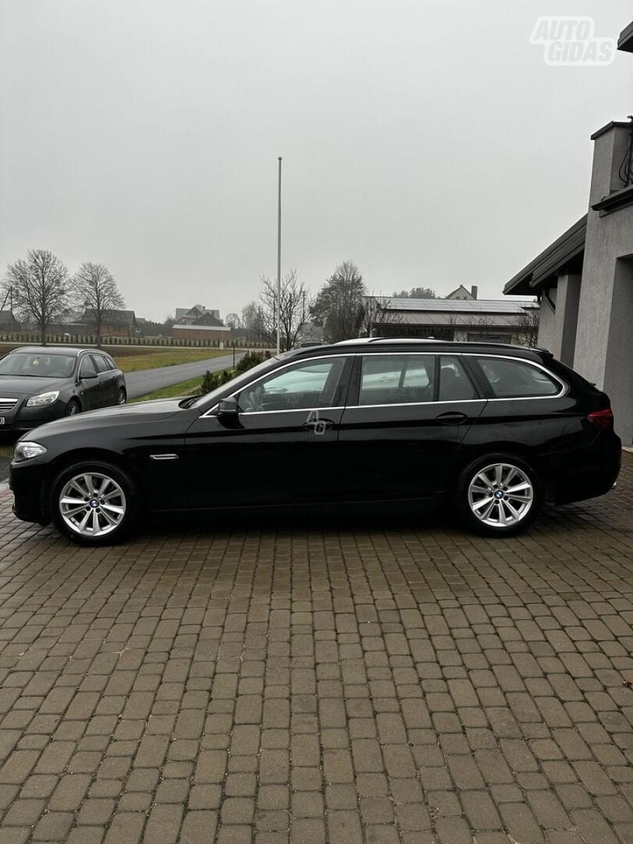 Black BMW 520 2015 in Kaunas, with an engine capacity of 2.00 L and mileage of 301 thousand km for 7300 €, photo 5 on AUTOMOTO.COM.LV