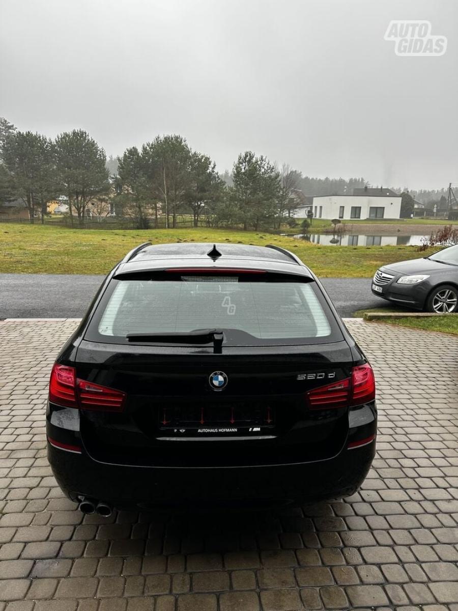 Black BMW 520 2015 in Kaunas, with an engine capacity of 2.00 L and mileage of 301 thousand km for 7300 €, photo 7 on AUTOMOTO.COM.LV