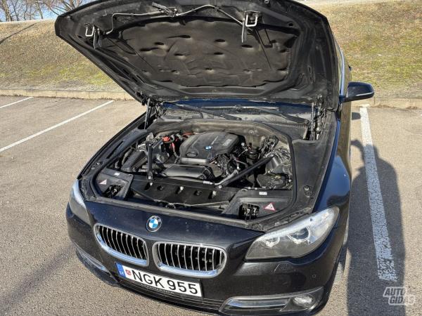 Black BMW 520 2015 in Vilnius, with an engine capacity of 2.00 L and mileage of 226 thousand km for 13000 €, photo 5 on AUTOMOTO.COM.LV