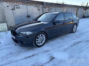 Black BMW 520 2015 in Valmiera, with an engine capacity of 2.00 L and mileage of 338 thousand km for 12000 €, photo 5 on AUTOMOTO.COM.LV