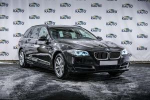 Black BMW 520 2015 in Kaunas, with an engine capacity of 2.00 L and mileage of 303 thousand km for 10990 €, photo 2 on AUTOMOTO.COM.LV