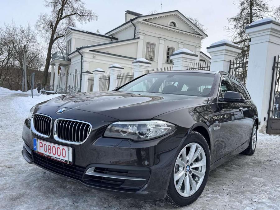 Black BMW 520 2015 in Vilnius, with an engine capacity of 2.00 L and mileage of 279 thousand km for 12222 €, photo 1 on AUTOMOTO.COM.LV