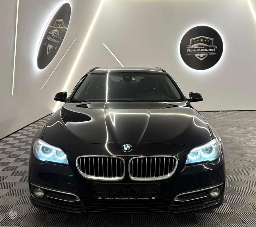 Black BMW 520 2015 in Marijampole, with an engine capacity of 2.00 L and mileage of 270 thousand km for 11750 €, photo 26 on AUTOMOTO.COM.LV