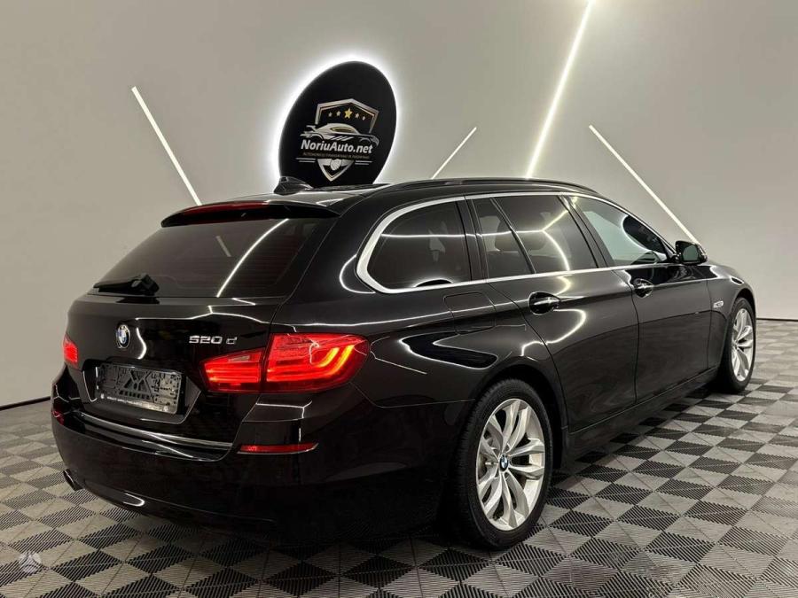 Black BMW 520 2015 in Marijampole, with an engine capacity of 2.00 L and mileage of 270 thousand km for 11750 €, photo 31 on AUTOMOTO.COM.LV