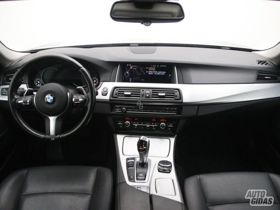 Black BMW 520 2015 in Vilnius, with an engine capacity of 2.00 L and mileage of 158 thousand km for 14899 €, photo 2 on AUTOMOTO.COM.LV