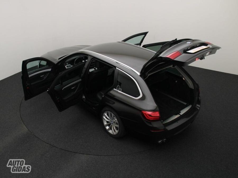 Black BMW 520 2015 in Vilnius, with an engine capacity of 2.00 L and mileage of 158 thousand km for 14899 €, photo 13 on AUTOMOTO.COM.LV